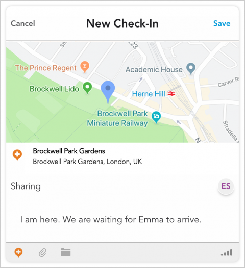 Check-Ins | Parents - Mobile | OurFamilyWizard